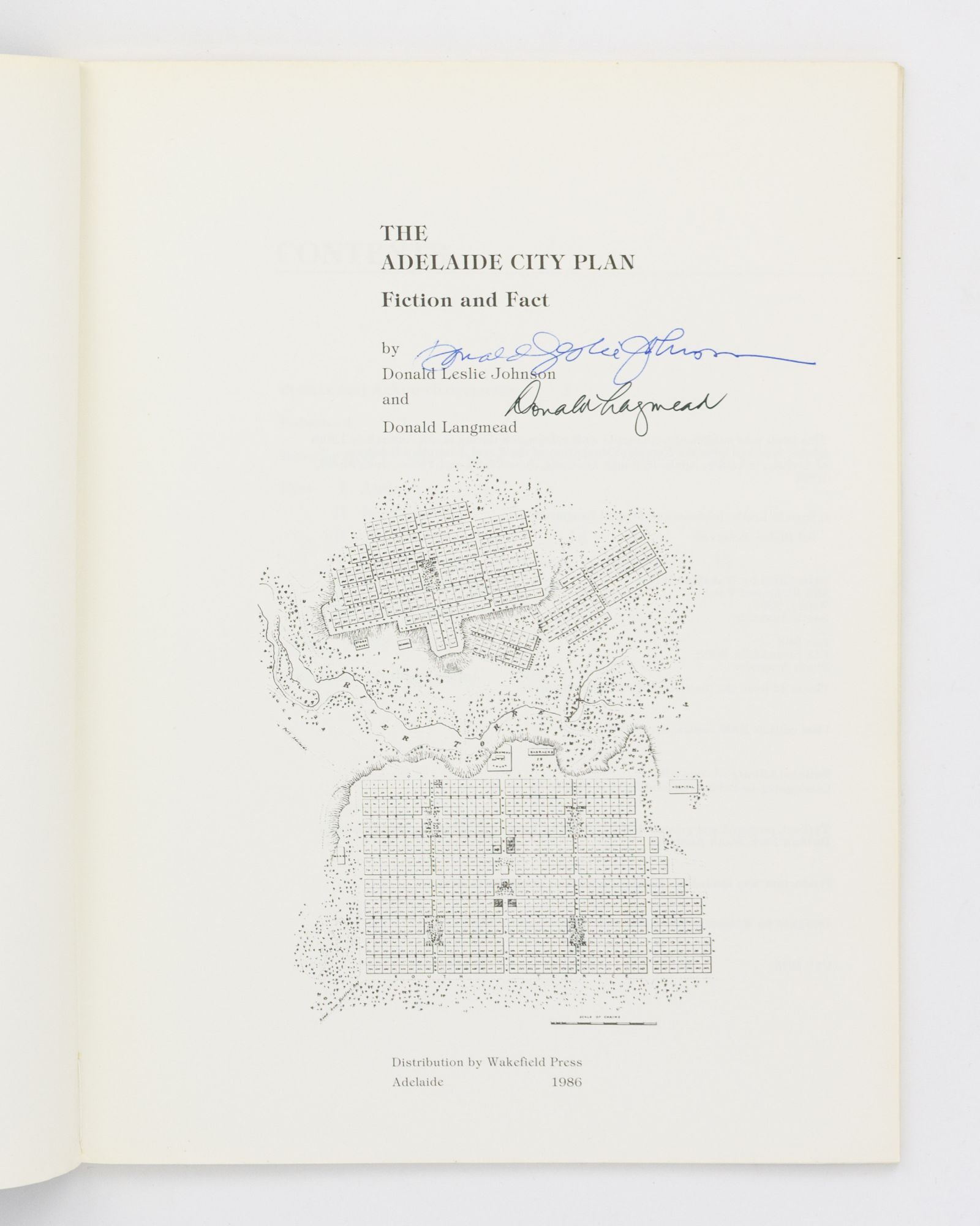 The Adelaide City Plan. Fiction and Fact | Donald Leslie JOHNSON ...