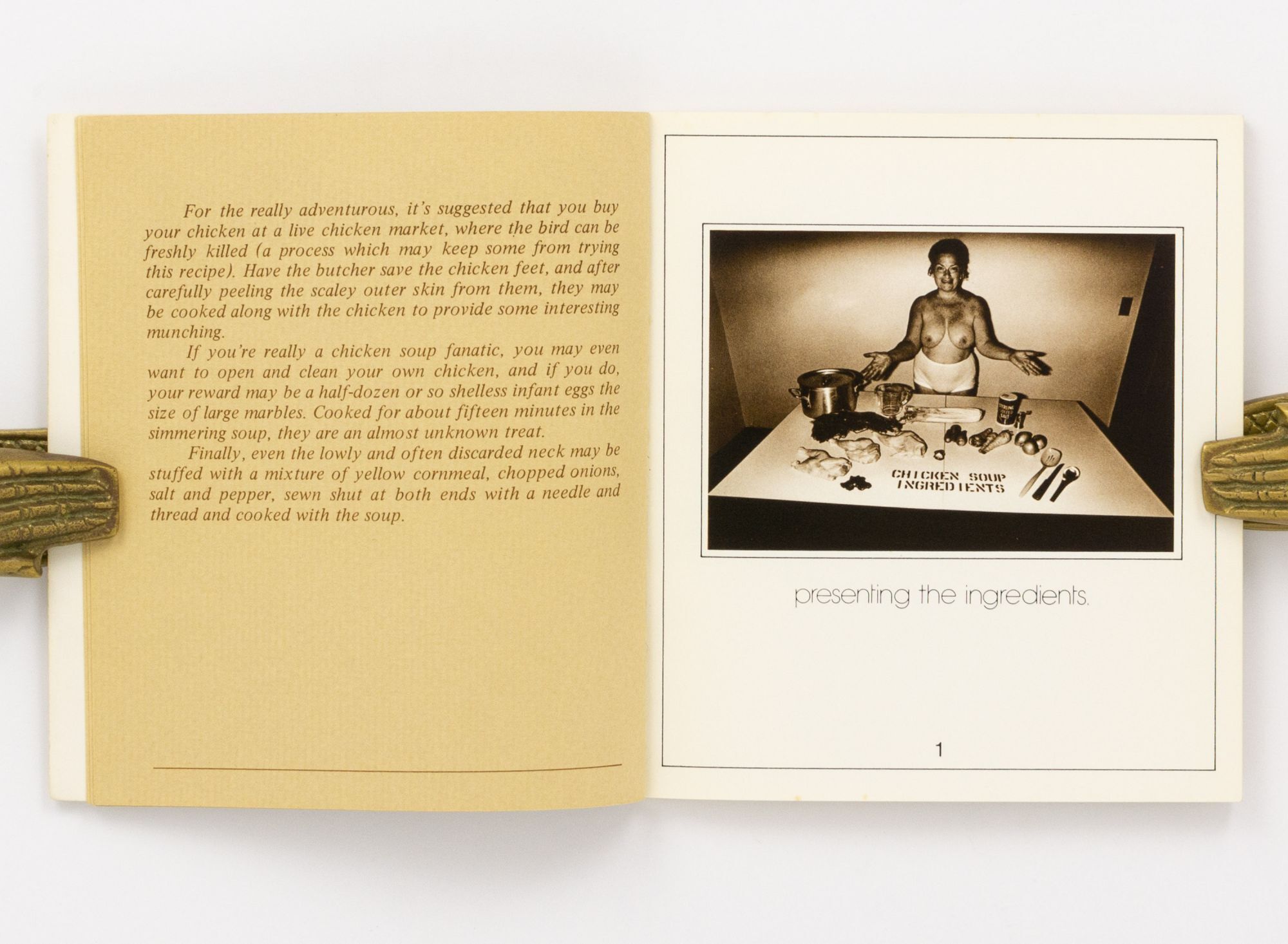 Making Chicken Soup. A Book by Les Krims | Les KRIMS | First Edition