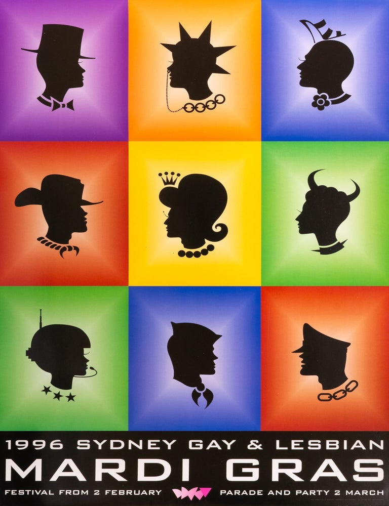 A poster advertising the '1996 Sydney Gay & Lesbian Mardi Gras ...