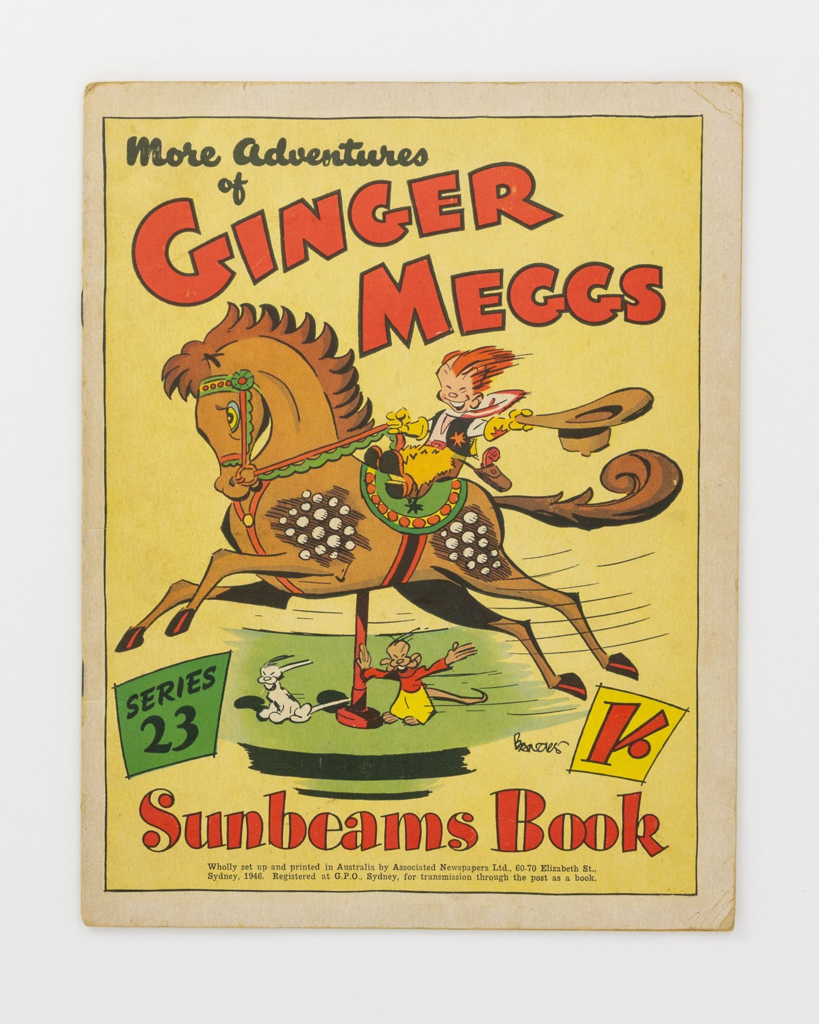 More Adventures of Ginger Meggs. Series 23. Sunbeams Book cover title ...