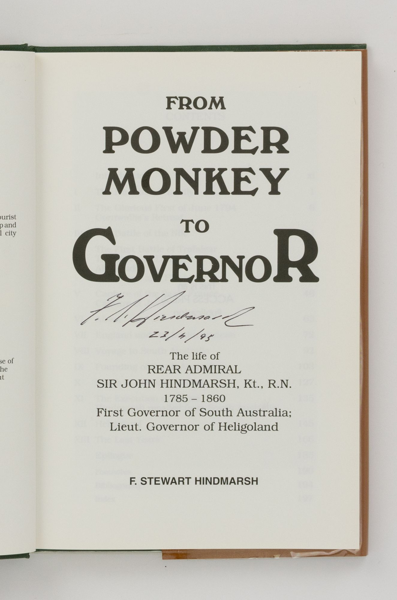 From Powder Monkey to Governor. The Life of Rear Admiral Sir John ...